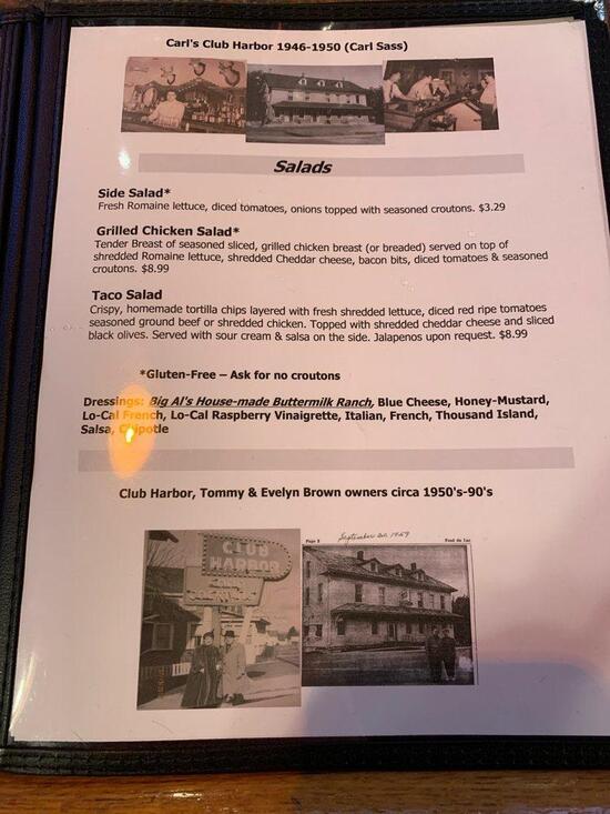 Menu at Capone's pub & bar, Pipe