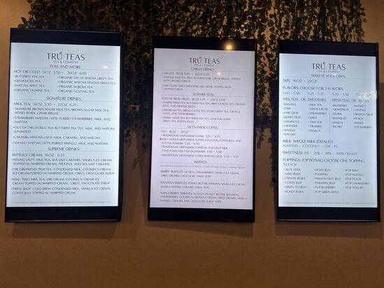 Tru Teas, Pensacola - Restaurant menu, prices and reviews