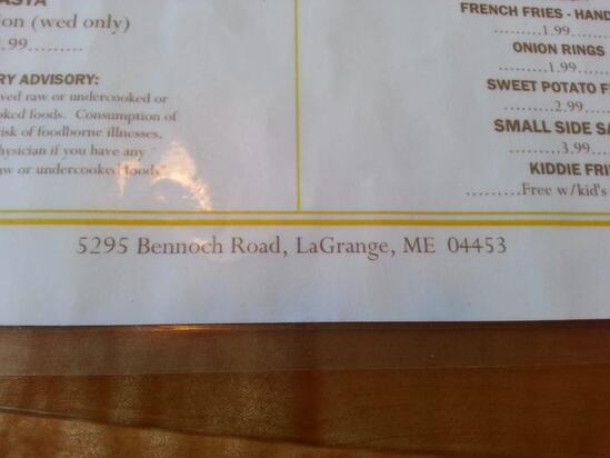 Menu at Highland Farm Restaurant & Bakery, Lagrange