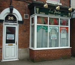 Menu at La Perla restaurant, Hull