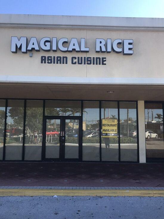 Menu at Magical Rice restaurant, Boca Raton