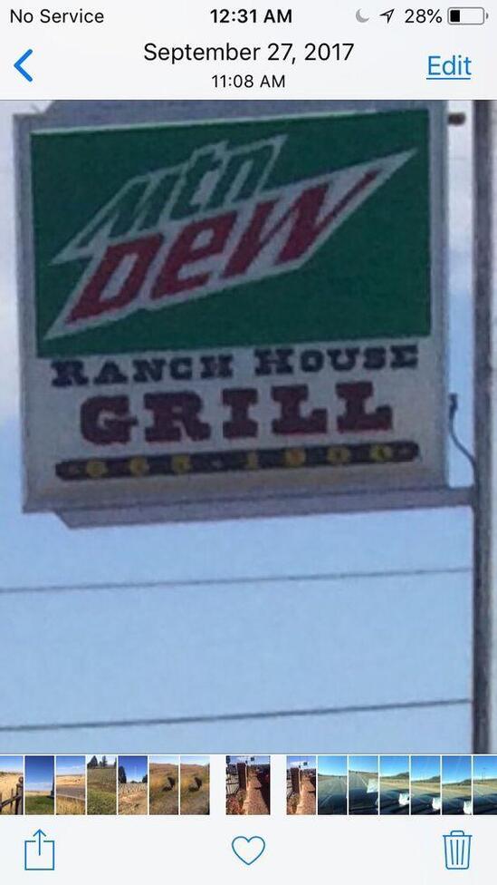 Menu at Ranch House Grill restaurant, Hardin