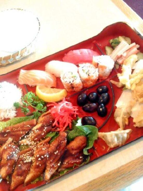 Menu at Nagano Japanese Restaurant, Lombard