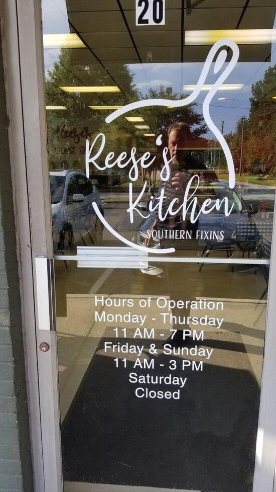 Menu at Reese's Kitchen restaurant, Columbus