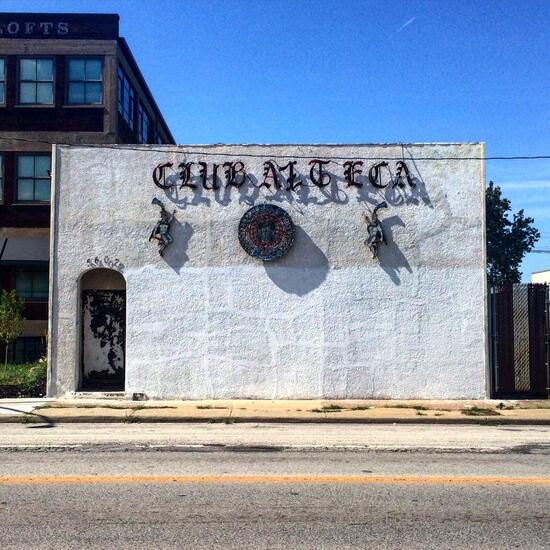 Menu at Club Azteca, Cleveland