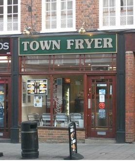 Menu at The Town Fryer restaurant, Hitchin