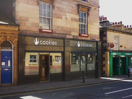 Menu at Cookies cafe, Birkenhead