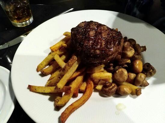 Menu at Quatro steakhouse, Sault Ste. Marie