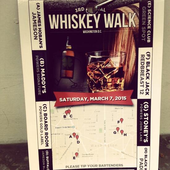 Menu at The DC Whiskey Walk pub & bar, Washington