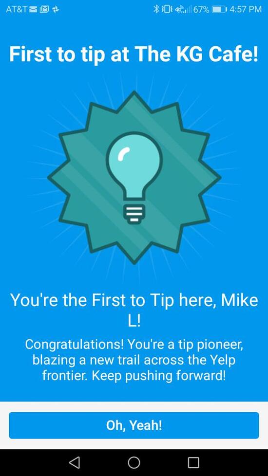 Menu at Kg Cafe, Laurie