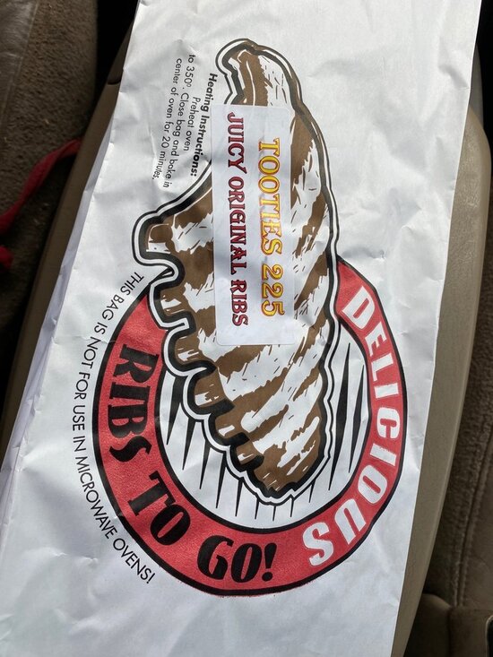 Menu at Tootie's 225 BBQ, Dexter