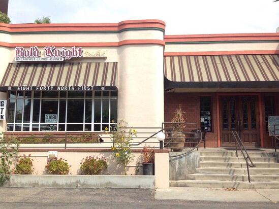 Menu at The Bold Knight Steak House steakhouse, San Jose, 840 N First ...