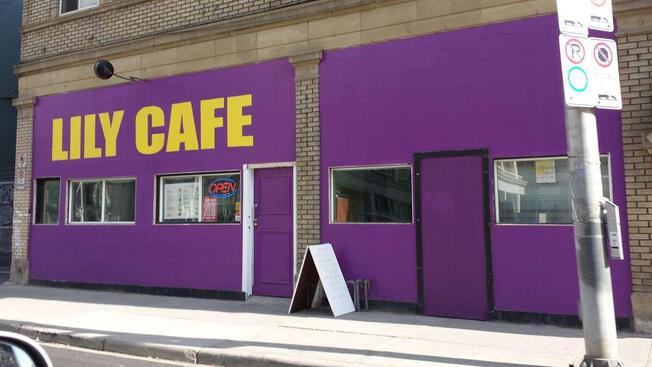 Menu au Lily Cafe, Calgary, 211