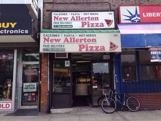 Menu at New Allerton Pizza pizzeria, Mount Vernon
