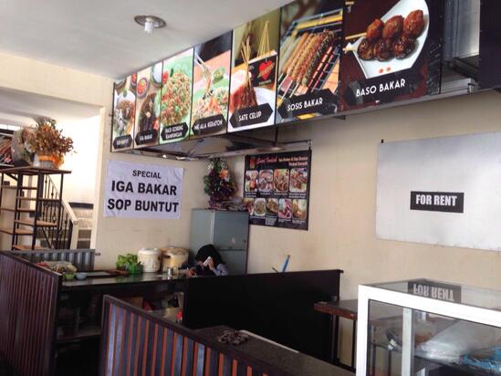 Menu at Iga bakar & Sop Buntut Sari Indah, Bandung