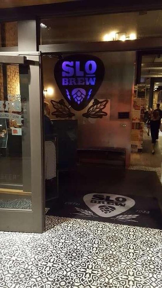 Menu at SLO Brew pub & bar, San Luis Obispo, 736 Higuera St