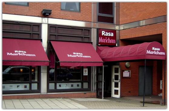 Menu at Rasa Maricham restaurant, London, King's Cross Rd