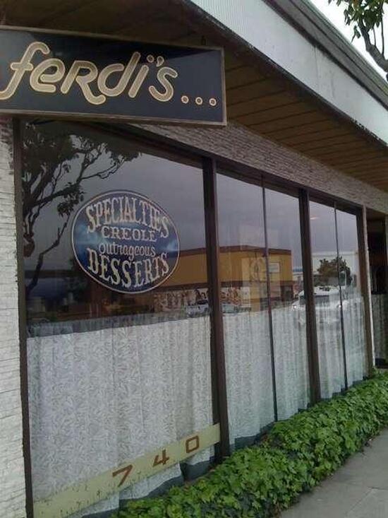 Menu at Ferdi's Creole Restaurant, Seaside