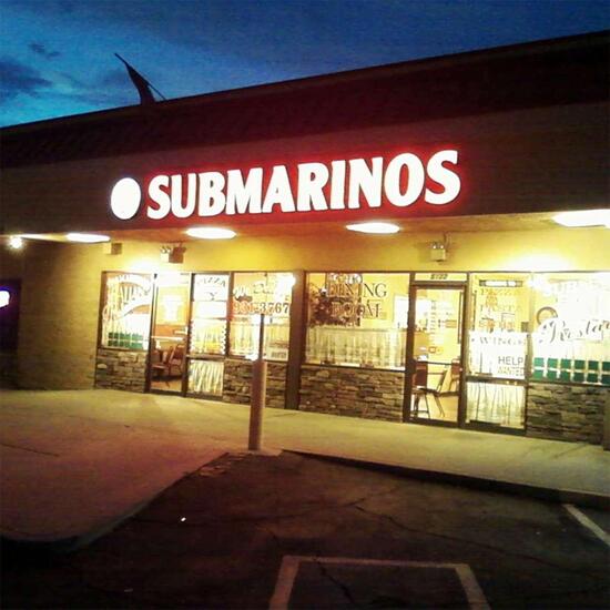 Menu at Submarinos restaurant, Glendale, W Northern Ave