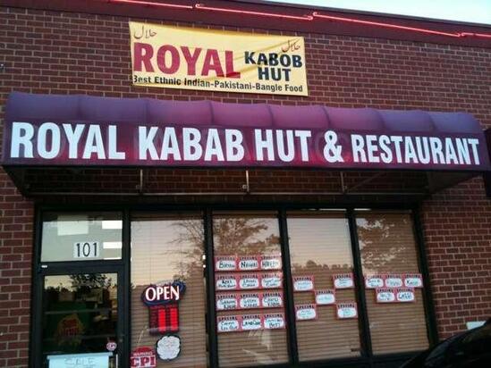 Carta de Royal Kabab Hut, Charlotte