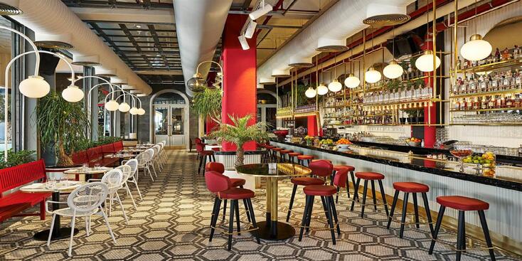 Menu at Escale Cafe, Istanbul