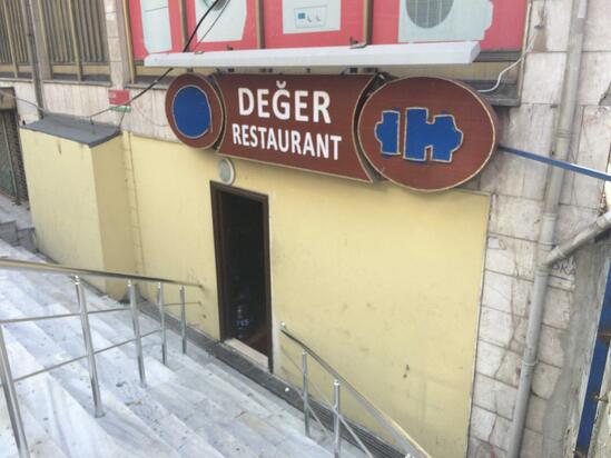 Menu at Deger Restorant, Istanbul