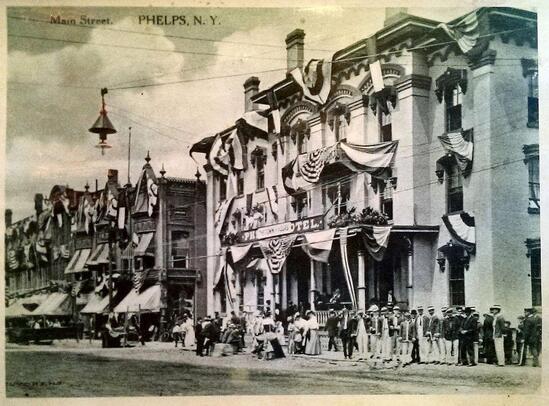 Menu at Phelps Hotel restaurant, Phelps